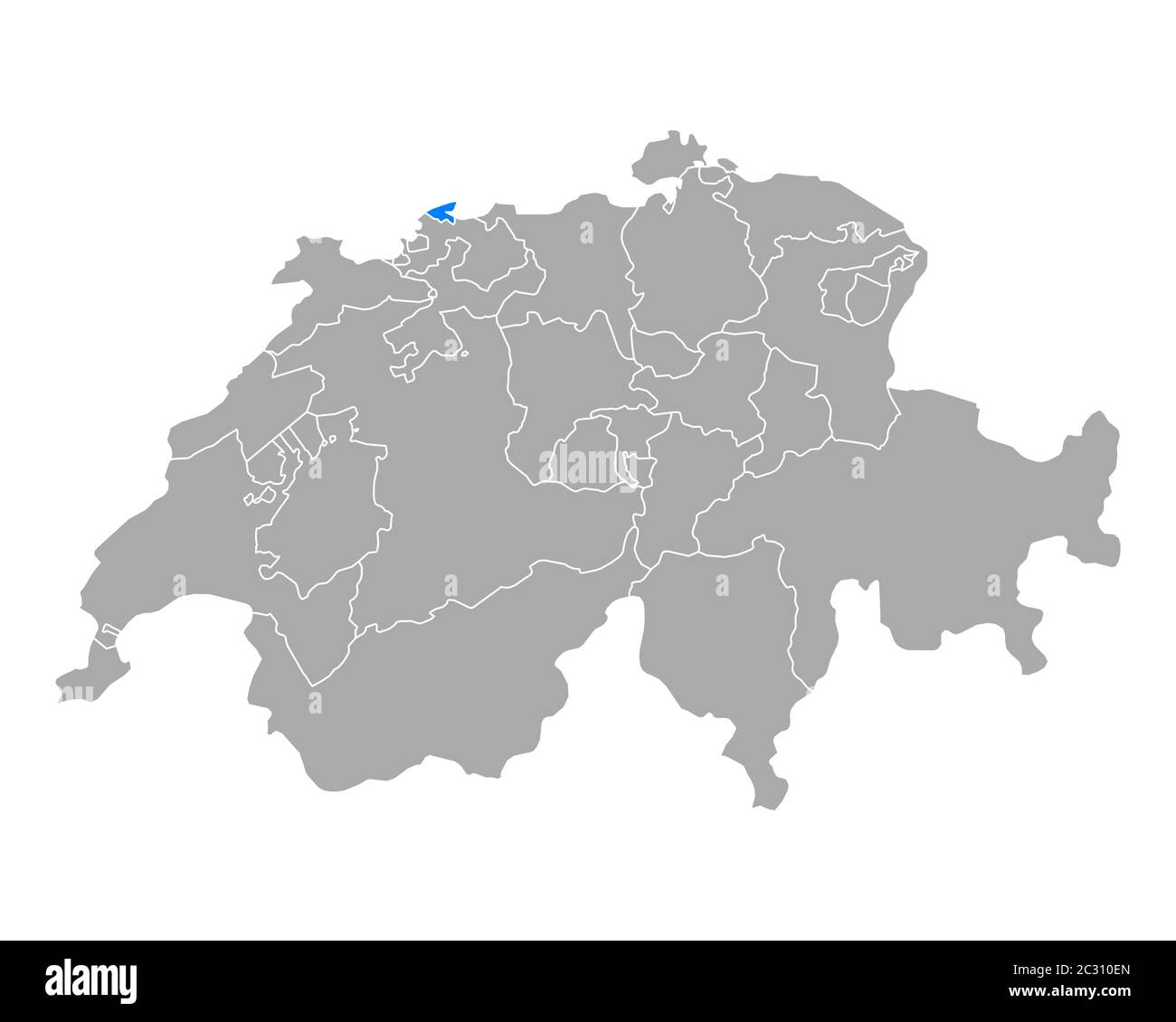 Map of Basel-City in Switzerland Stock Photo - Alamy