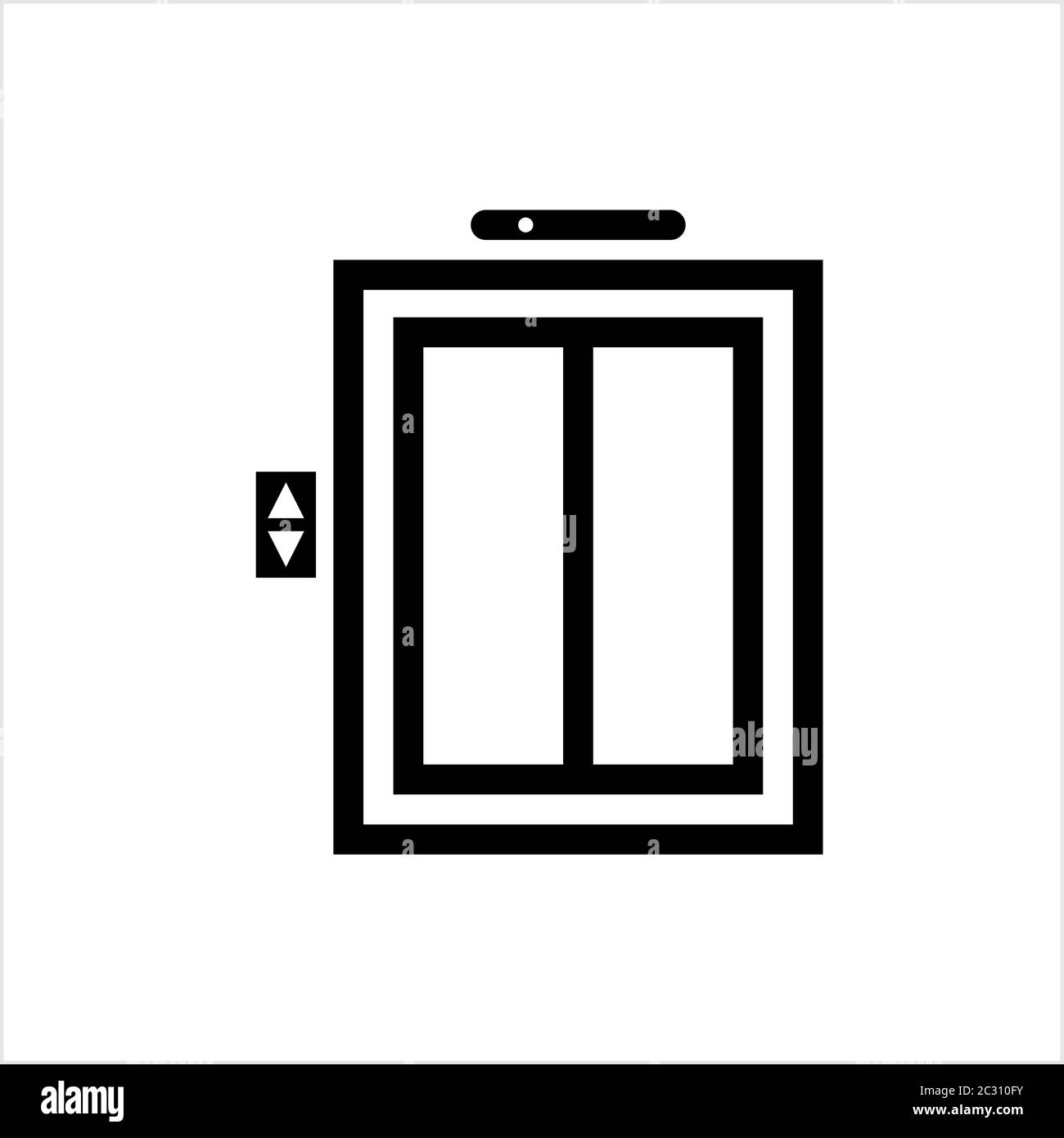 Lift Icon, Elevator Icon, Vertical Transportation Vector Art ...