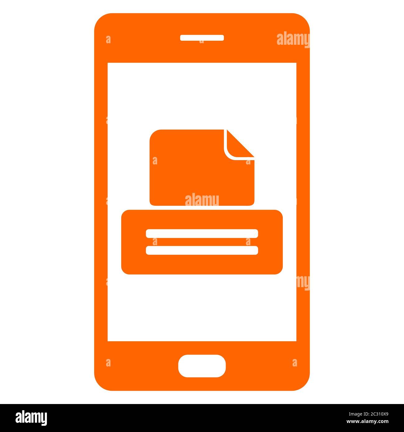 Printer and smartphone Stock Photo - Alamy