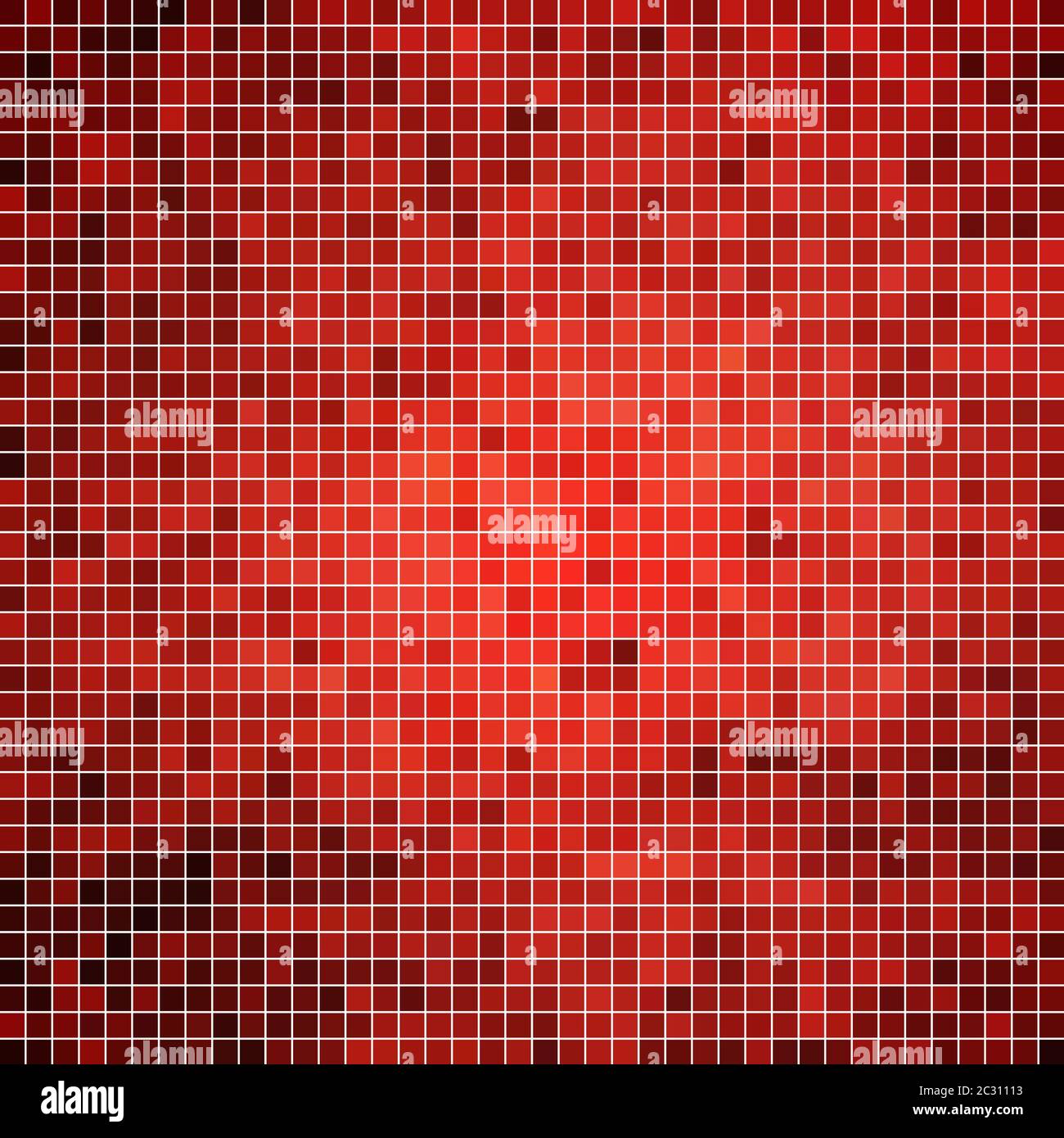 abstract square pixel mosaic background - red Stock Photo - Alamy