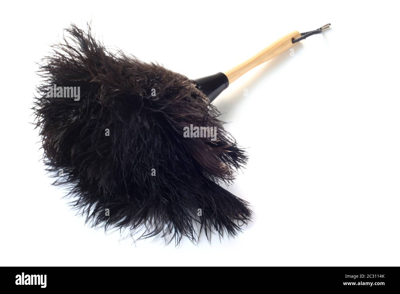 Ostrich feather duster Cut Out Stock Images & Pictures - Alamy