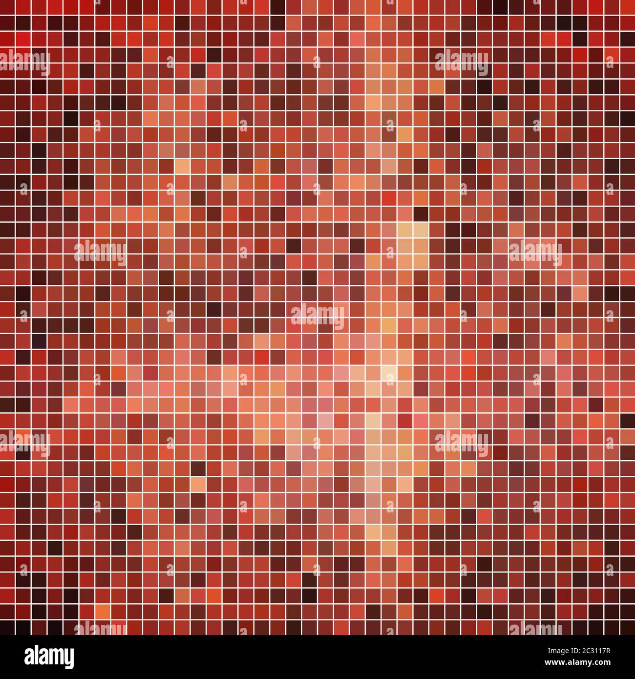 abstract square pixel mosaic background - red Stock Photo - Alamy