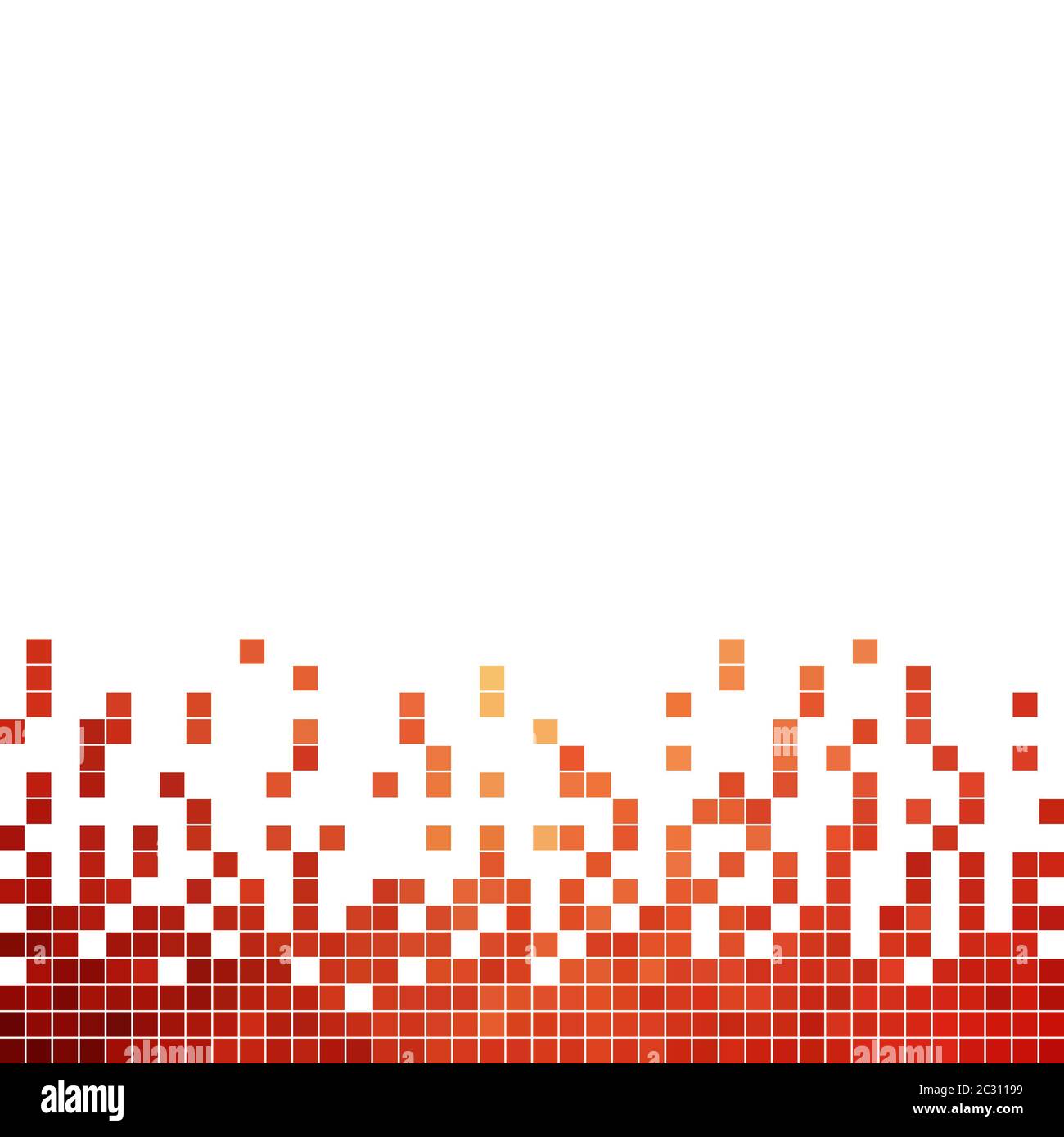 abstract square pixel mosaic background - red Stock Photo - Alamy