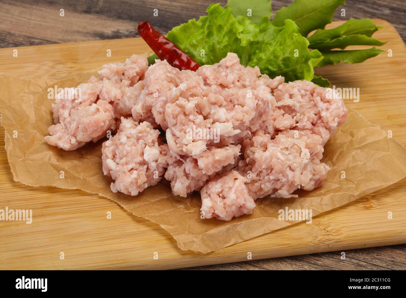 Homemade pork minced meat ready for cooking Stock Photo - Alamy