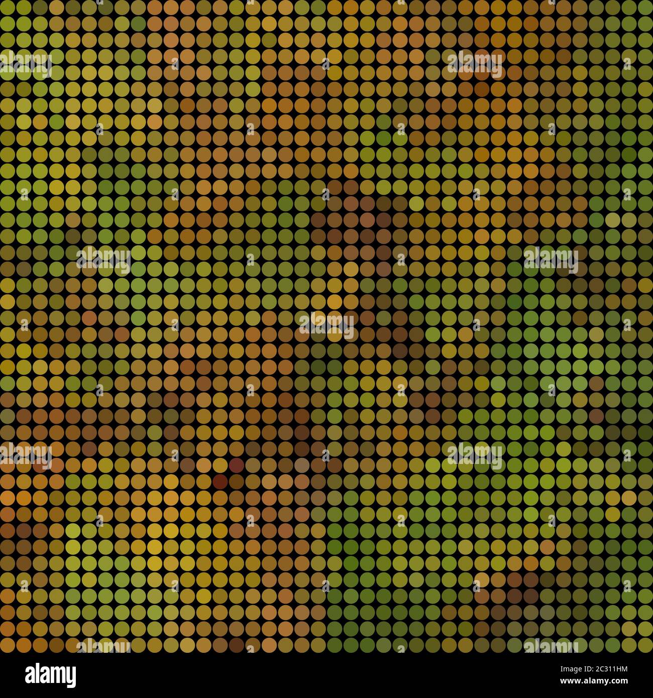 abstract colored round dots background - green and brown Stock Photo ...