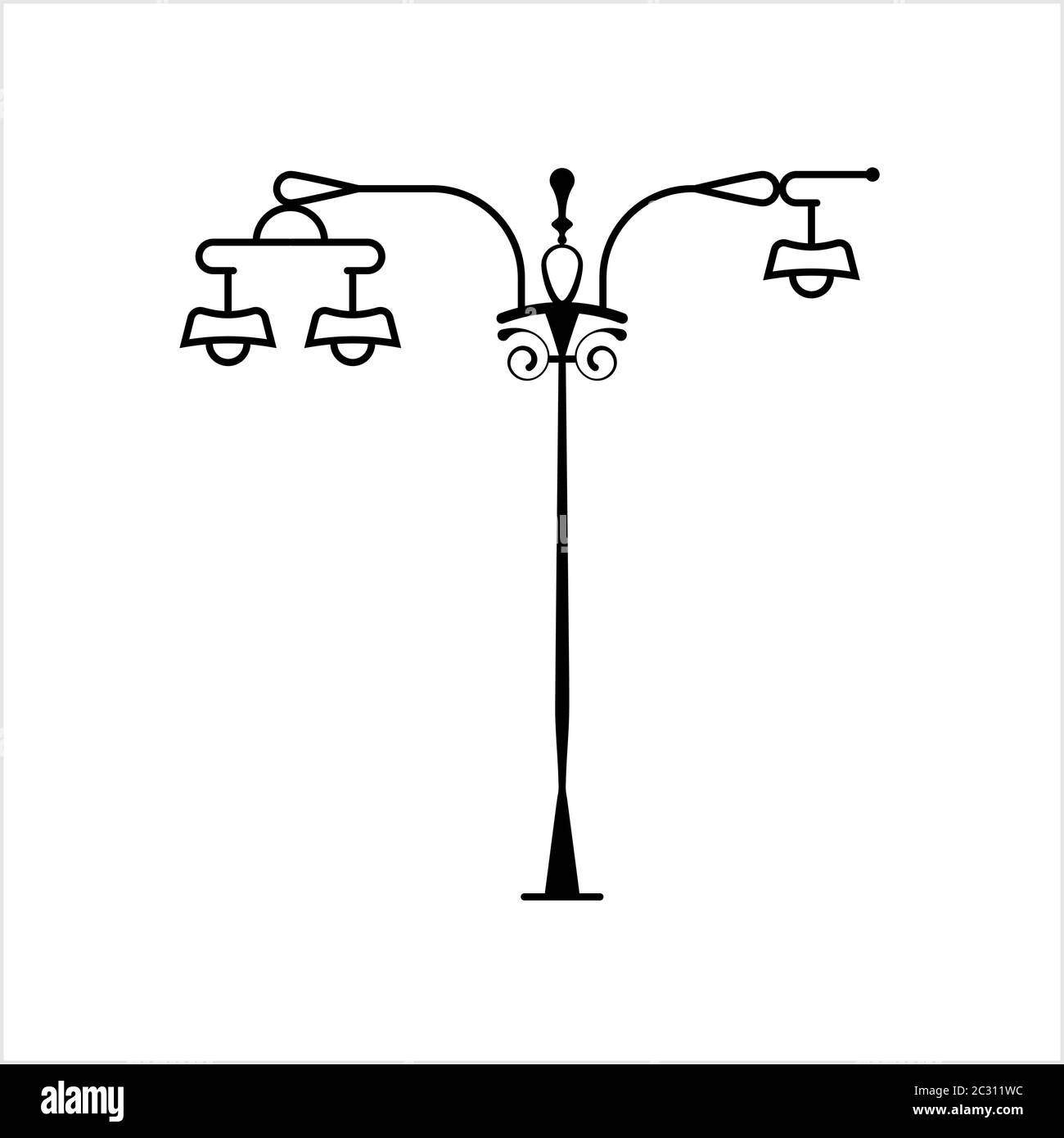 Street Light Icon Vector Art Illustration Stock Vector Image & Art - Alamy