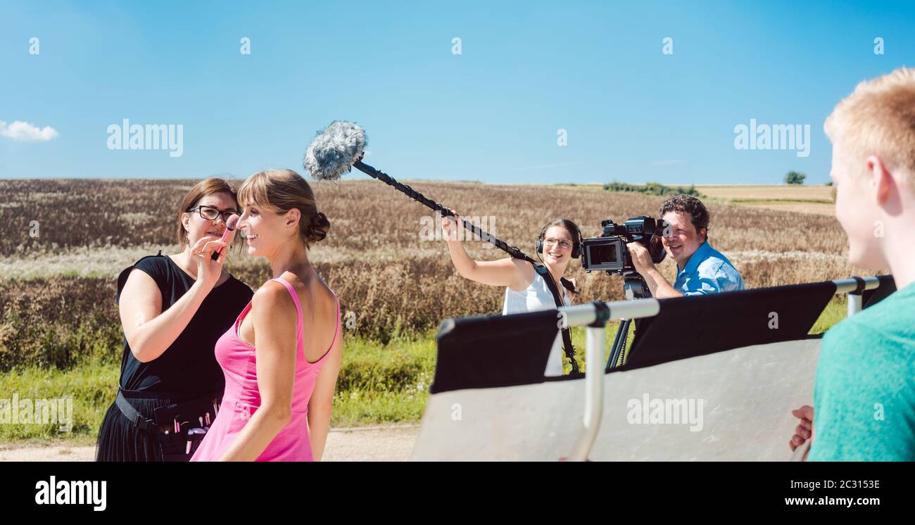 Movie studio set during filming hi-res stock photography and images - Alamy