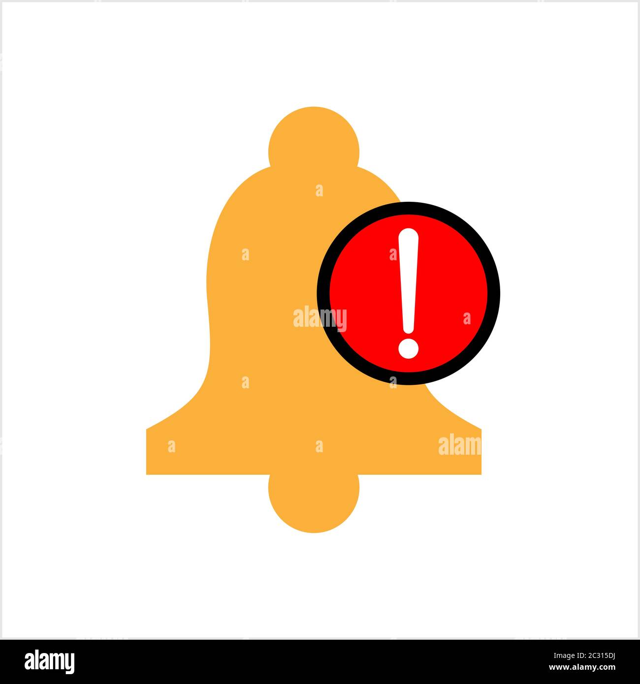 Alert Icon, Notification Icon Vector Art Illustration Stock Vector ...