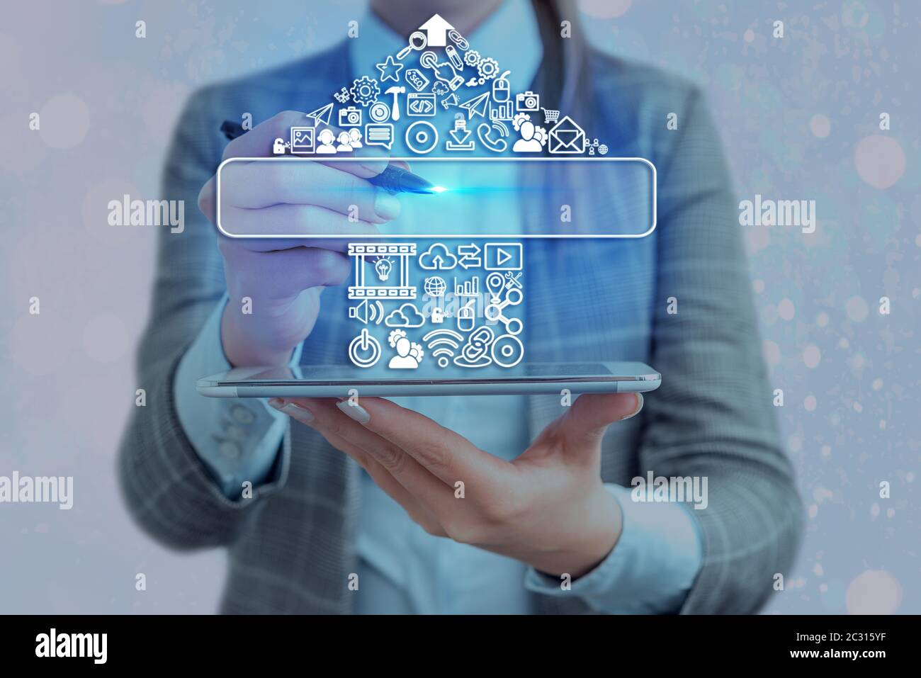 Information Digital Technology Network Connection Infographic Elements ...