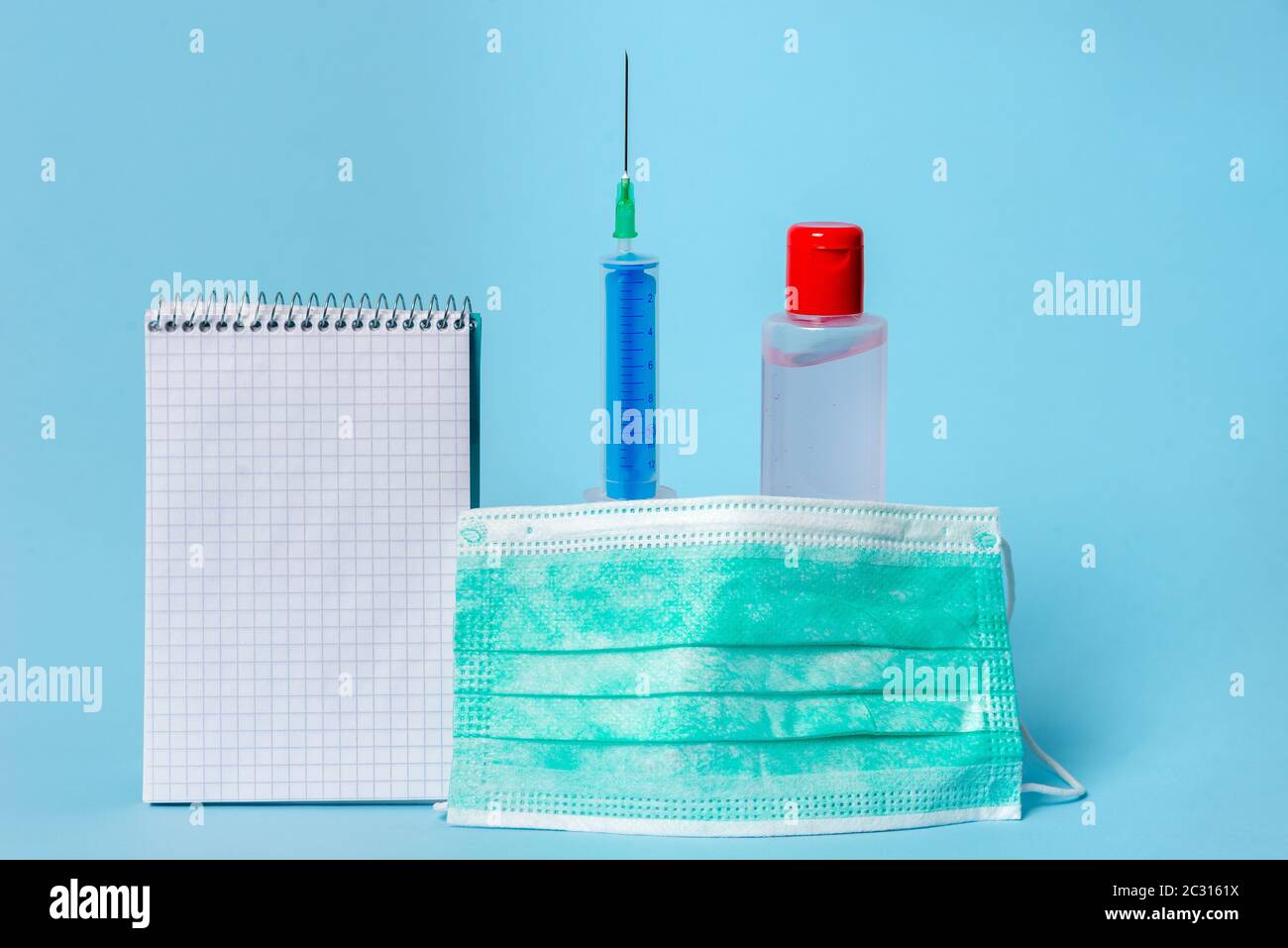 Set of Medical Equipment With Notepad For Health Condition Assessment ...