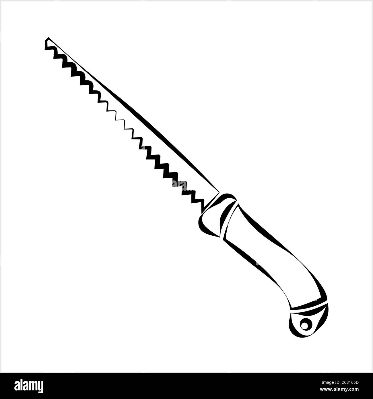 Pad Saw Design Vector Art Illustration Stock Vector Image & Art - Alamy