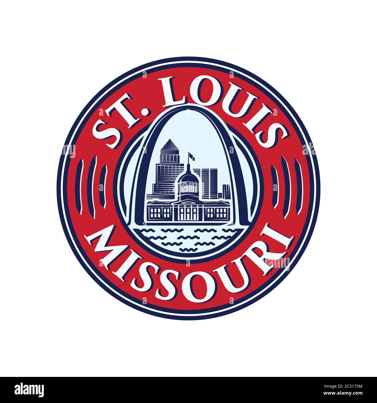 St. Louis logo. Saint Louis design template. Vector and illustrations ...