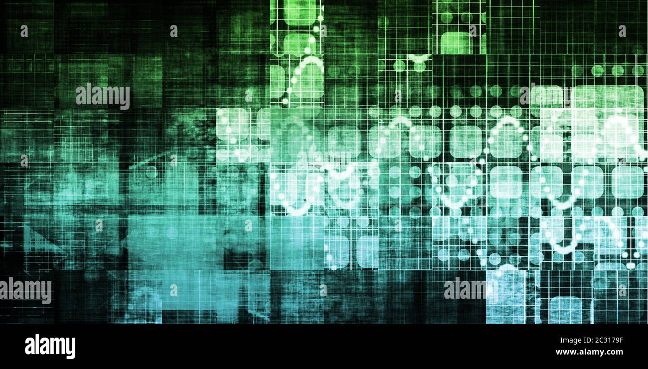 Technology Infrastructure as a IT Abstract Art Stock Photo - Alamy