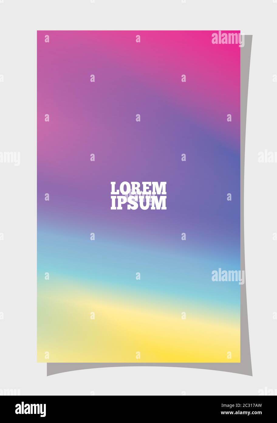 Colorful gradient background with frame and place for text, Abstract ...