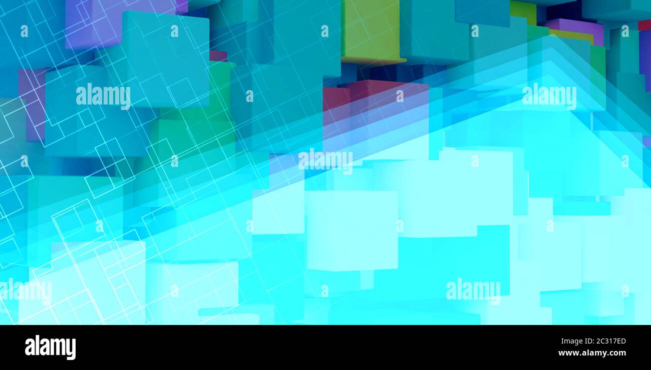 Futuristic Technology Data Flow as Art Abstract Stock Photo - Alamy