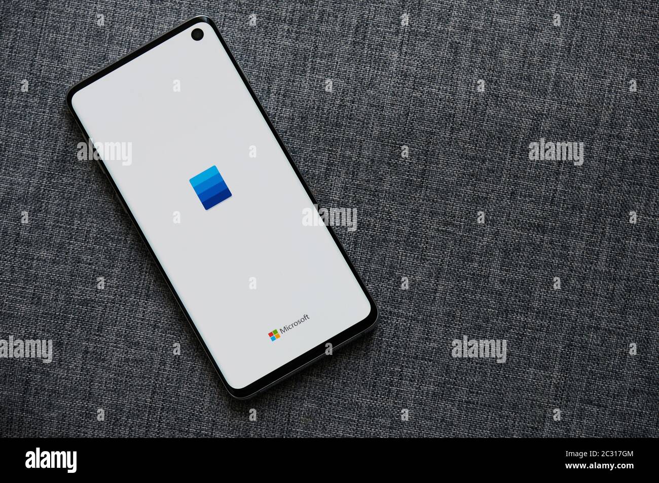 New-York , USA - June 18 , 2020: Launching Microsoft word app on ...