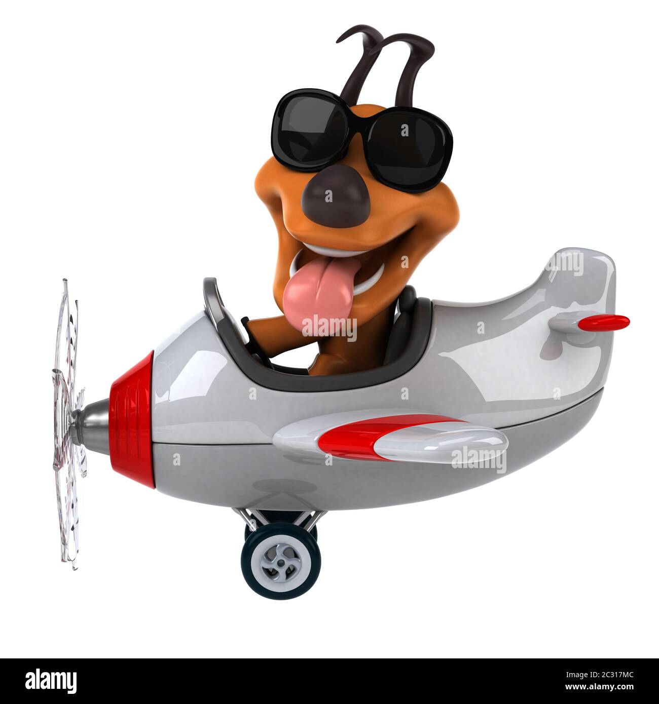 Flying plane dogs Cut Out Stock Images & Pictures - Alamy