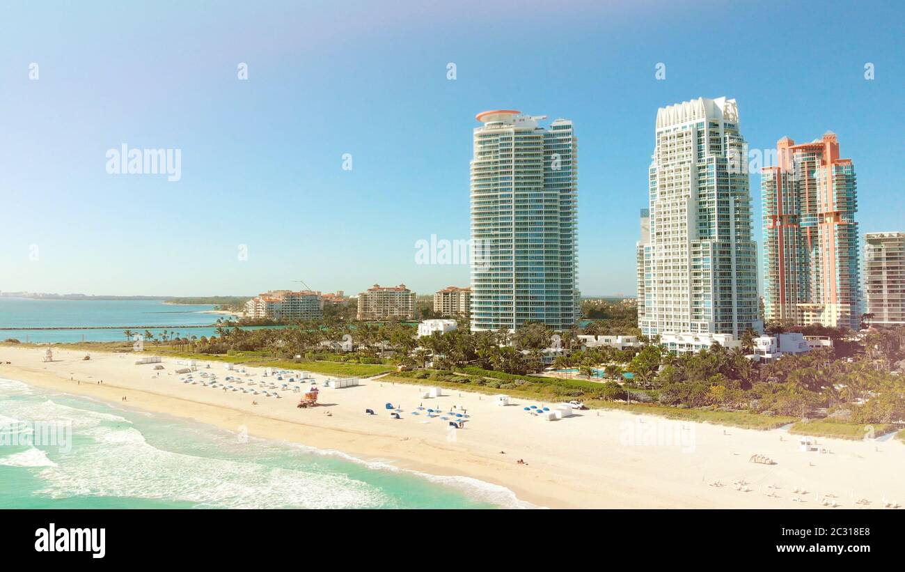 Miami beach building aerial hi-res stock photography and images - Alamy