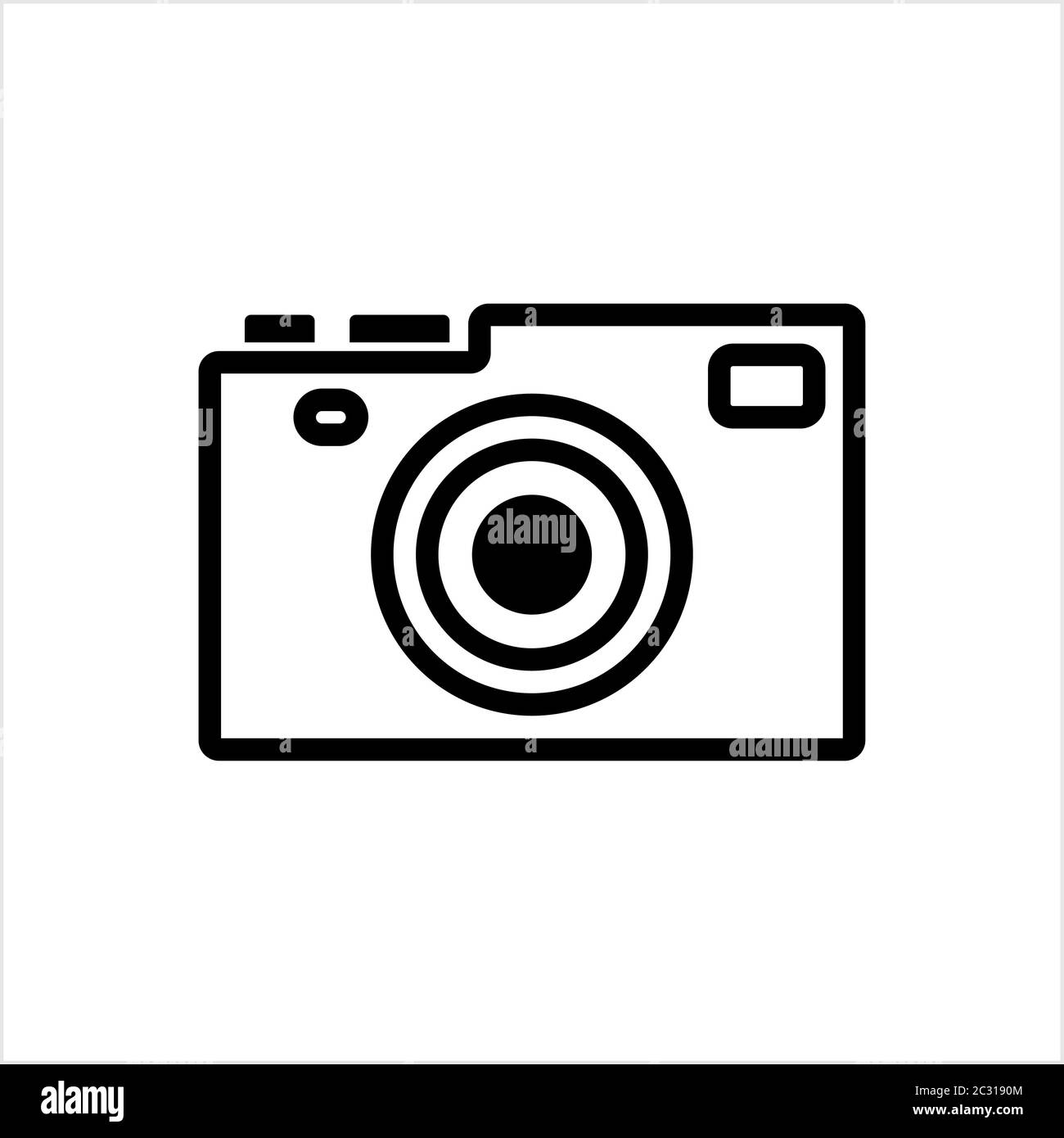 Camera Icon, Photo Camera Icon Vector Art Illustration Stock Vector ...