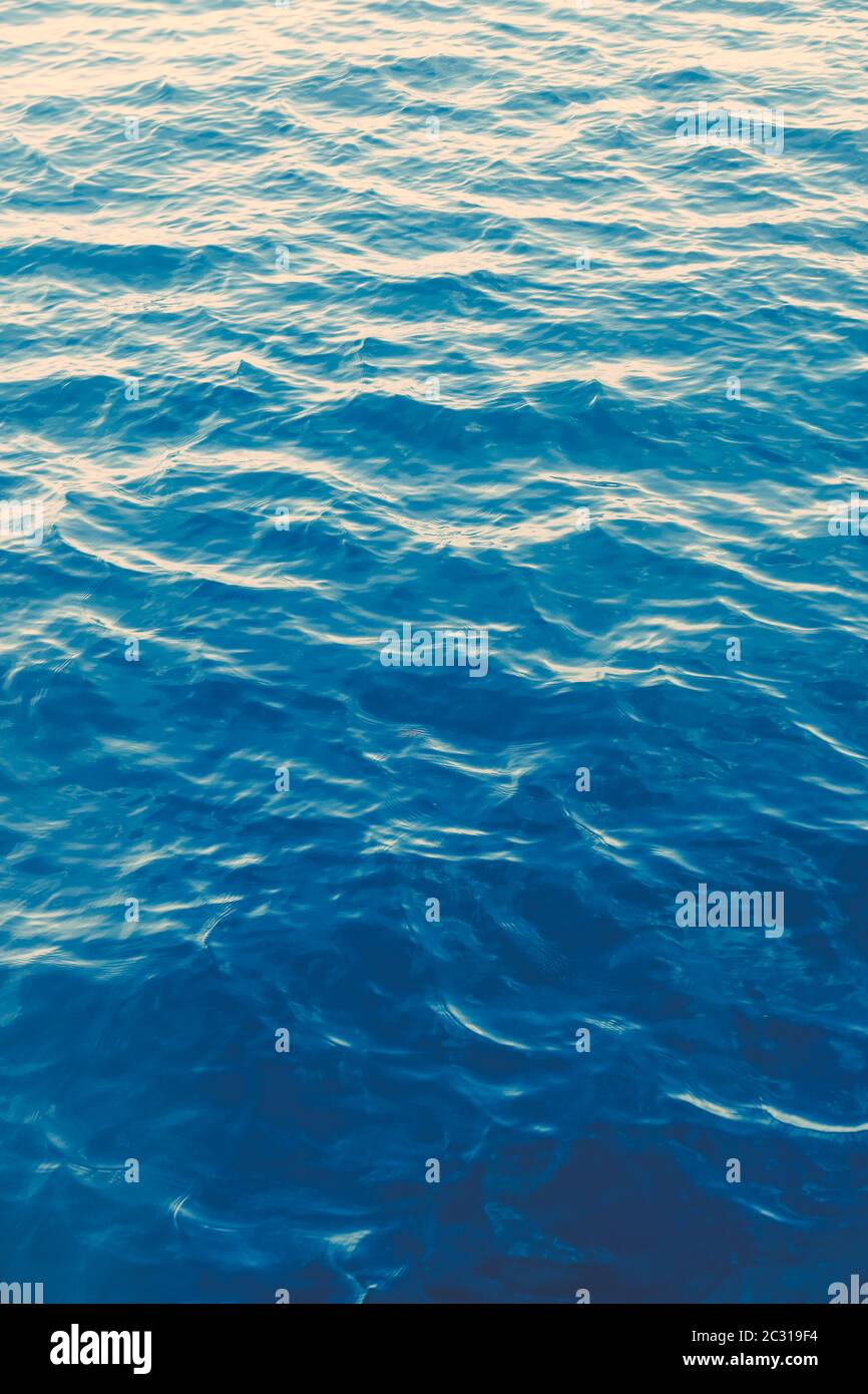 Ocean water surface texture, vintage summer holiday background Stock ...