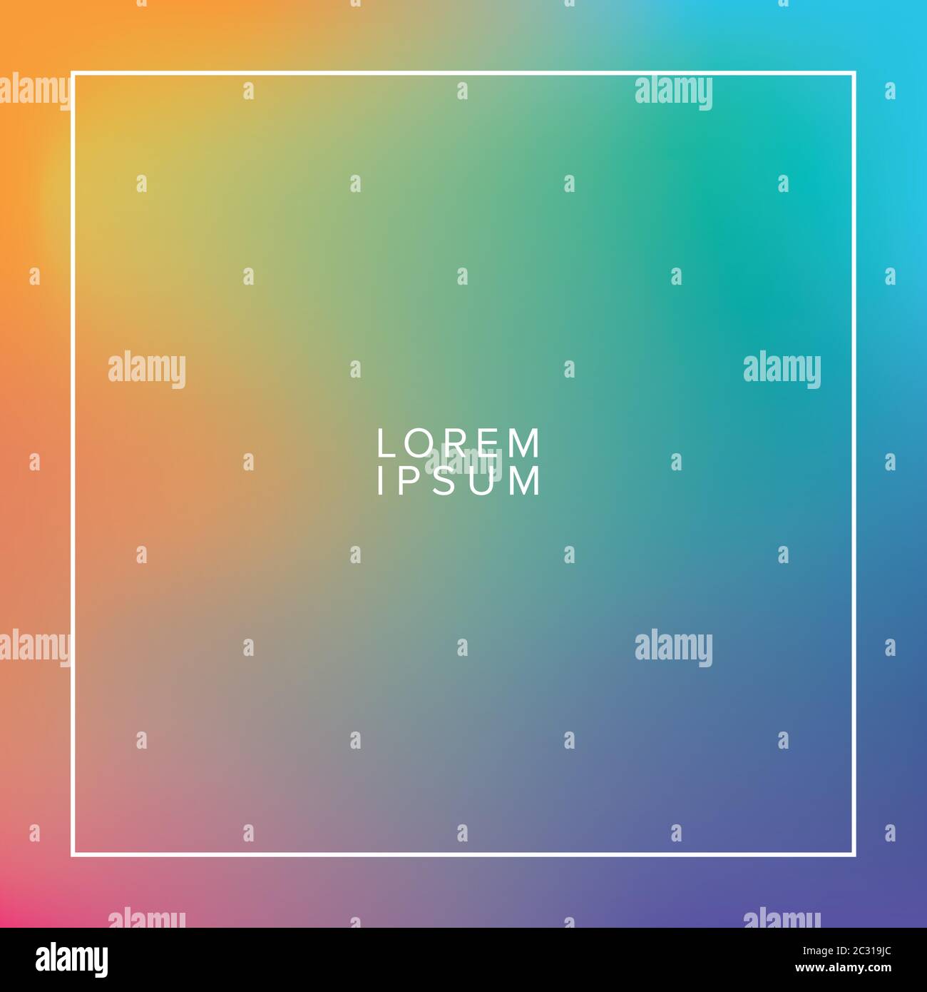 Colorful gradient background with frame and place for text, Abstract ...