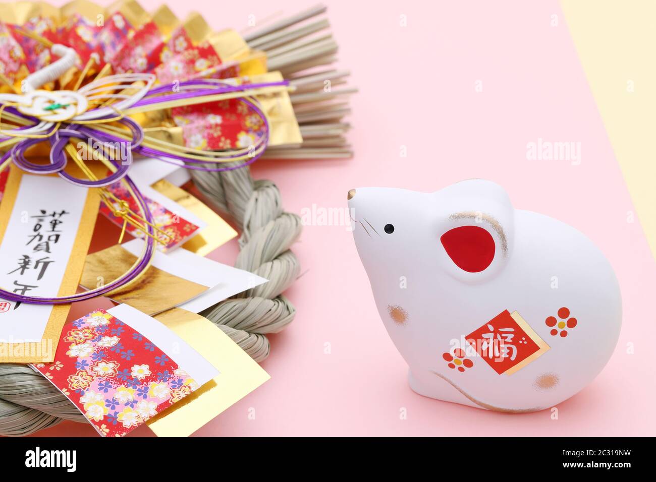 Dolls of Nezumi Mouse. Japanese new year card. Japanese new year Mouse ...