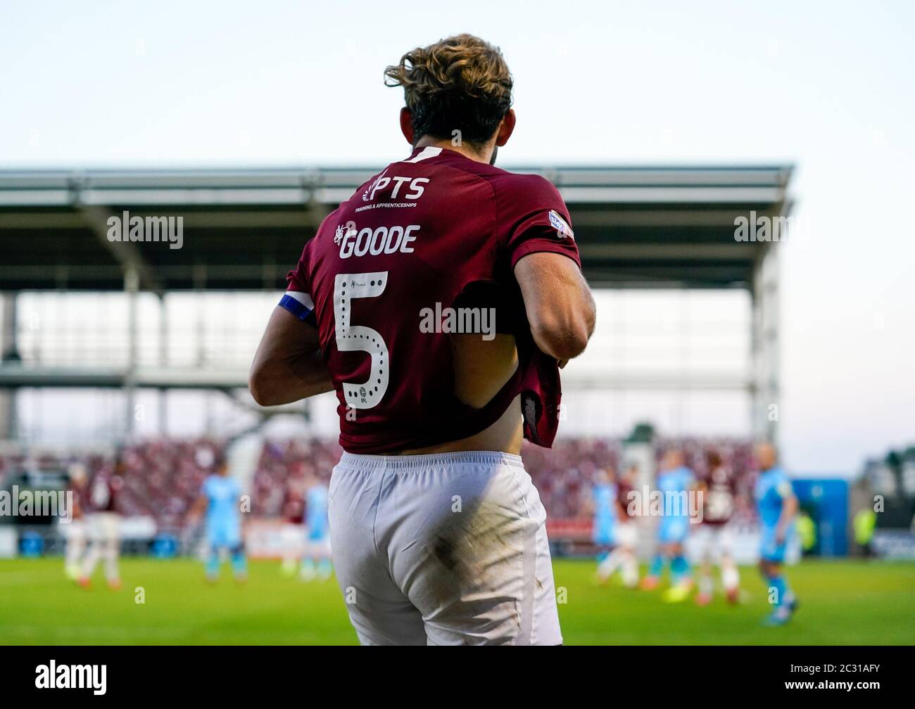Northampton, UK. 18th June, 2020. Charlie Goode of Northampton Town ...