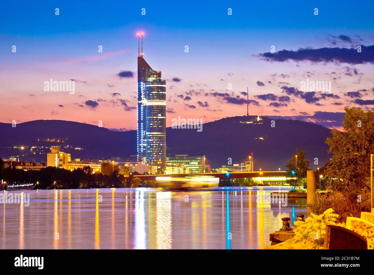 Aerial view of the danube river hi-res stock photography and images - Alamy