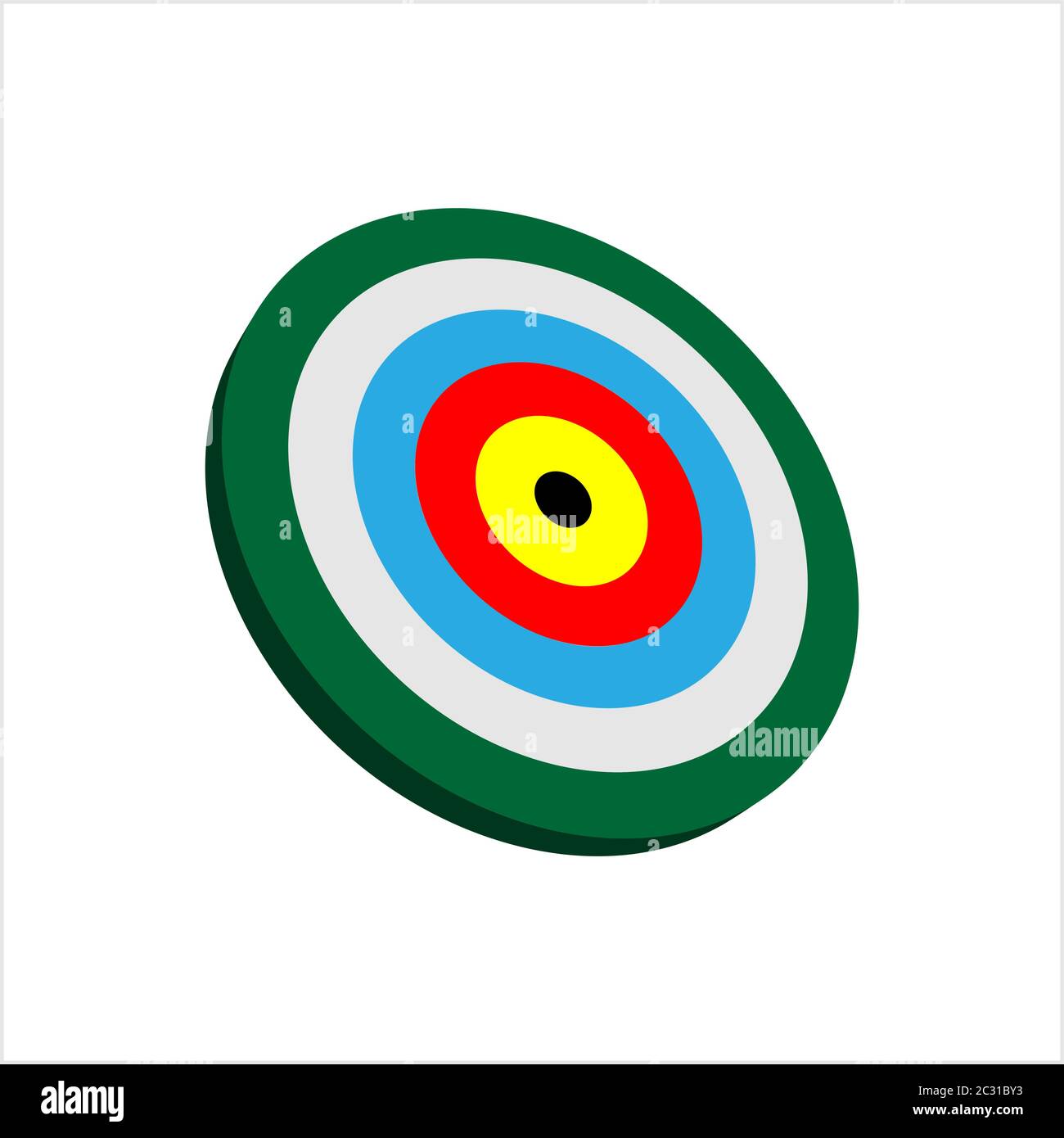 Target Icon, Target Board Vector Art Illustration Stock Vector Image ...