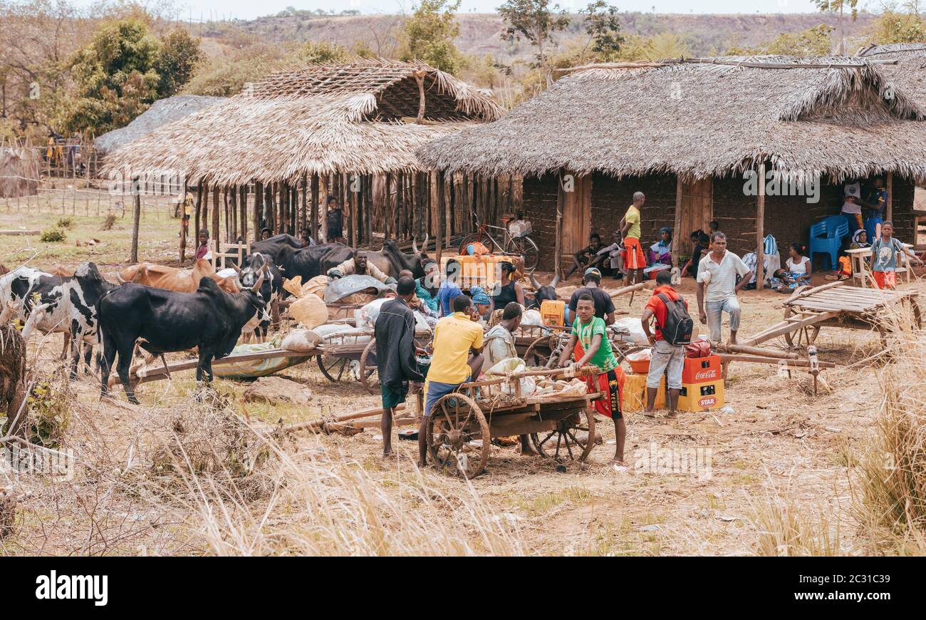 Malagasy peoples on farm in rural Madagascar Stock Photo - Alamy