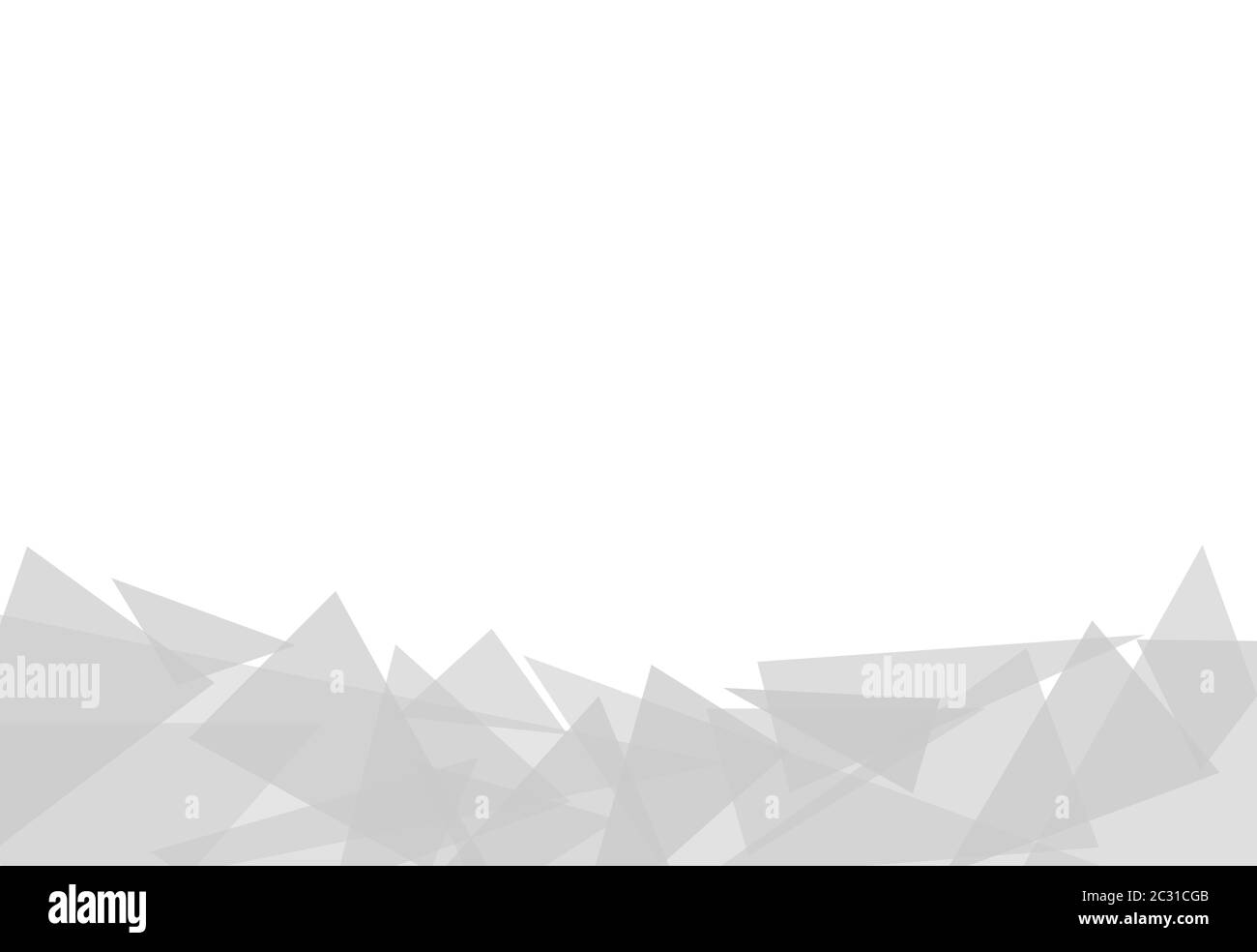 Light grey and gray background template with transparent triangles ...