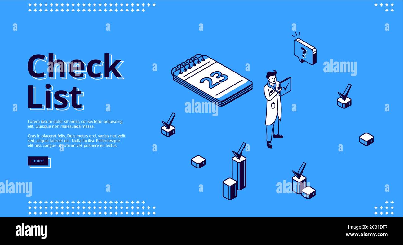 Check list banner. Concept of business organization and completed tasks ...