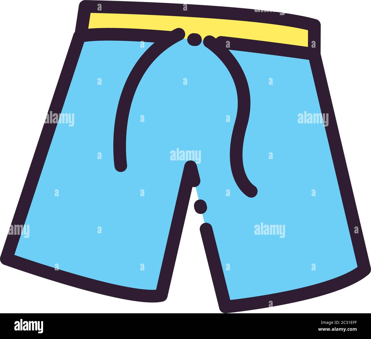 short fill and line style icon design, Summer vacation and tropical ...