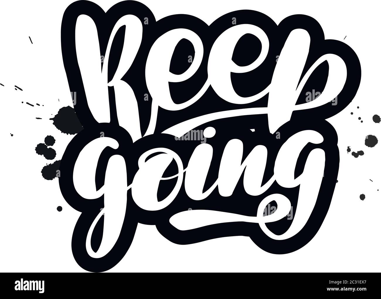 Keep you going word Stock Vector Images - Alamy
