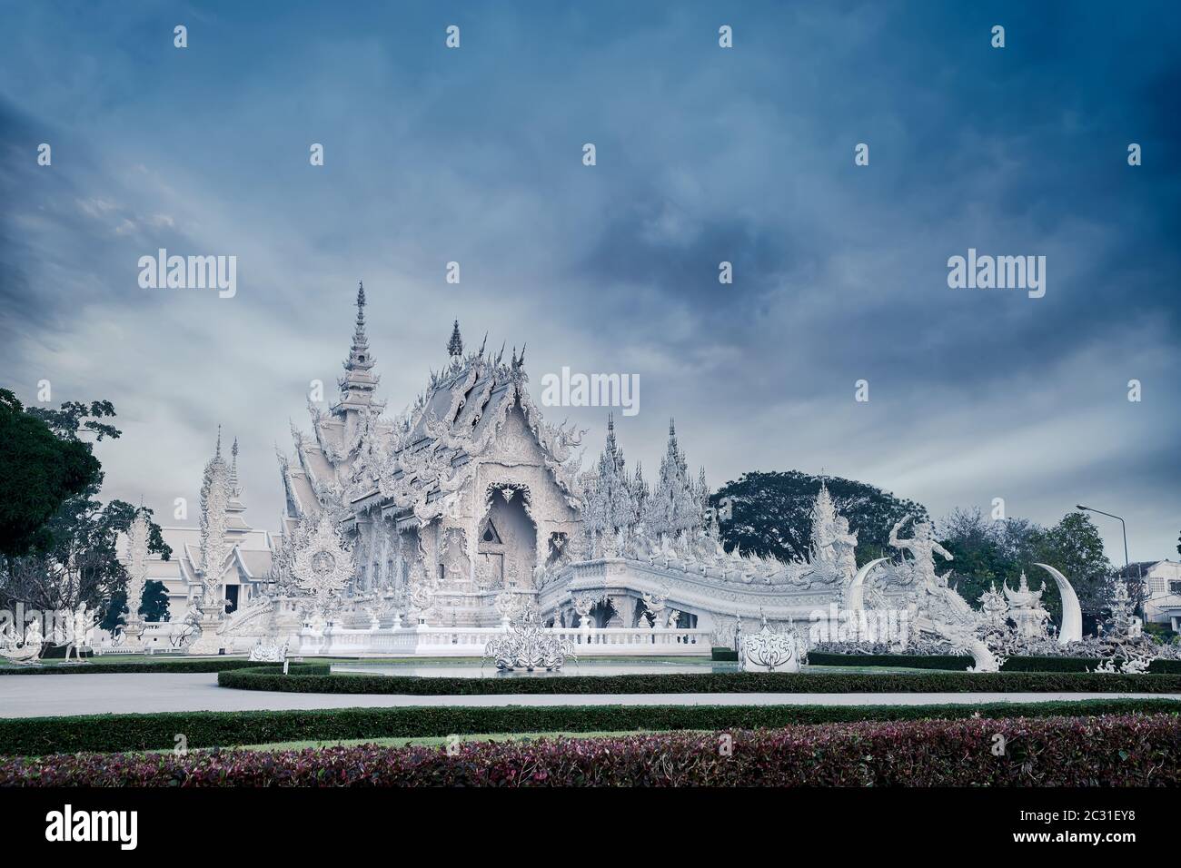 Wat Rong Khun in Chiang Rai, Thailand Stock Photo - Alamy