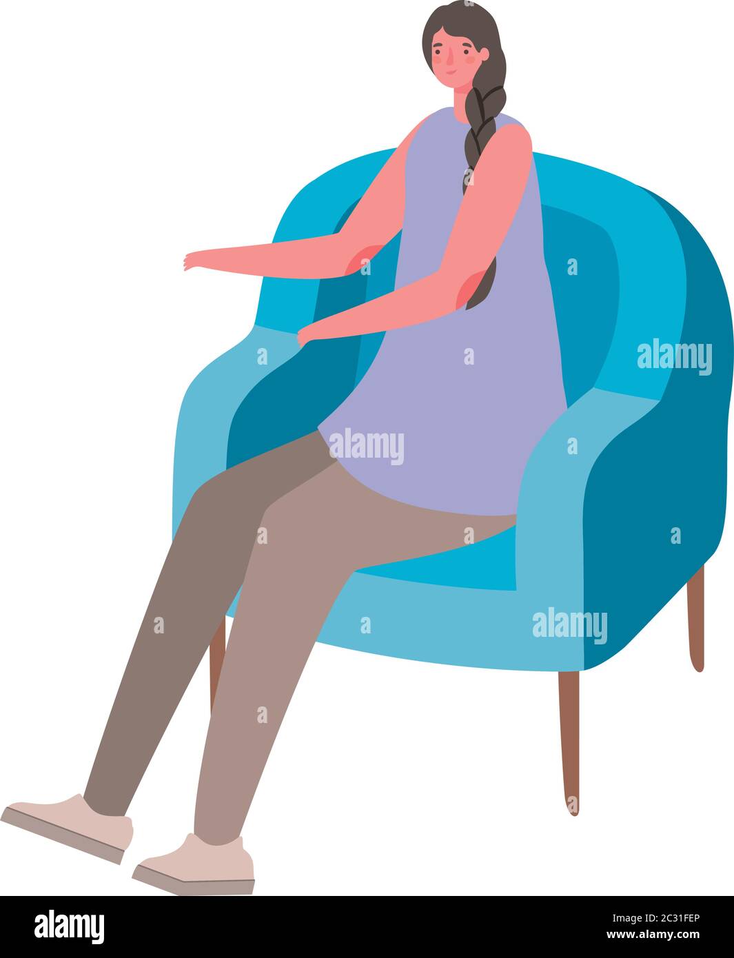 Living art object girl Stock Vector Images - Alamy