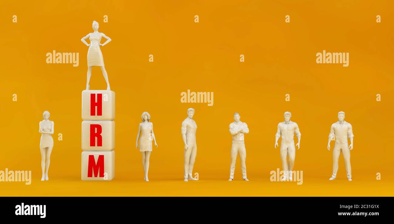 HRM Human Resource Management Presentation Background in Orange and Red ...