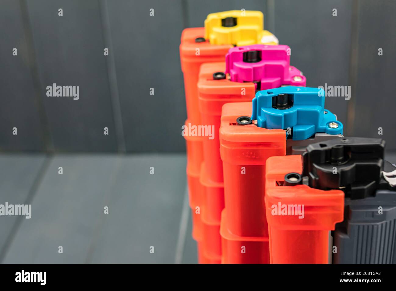 Cyan, Black, Yellow and Magenta Toner cartridges for laser color ...