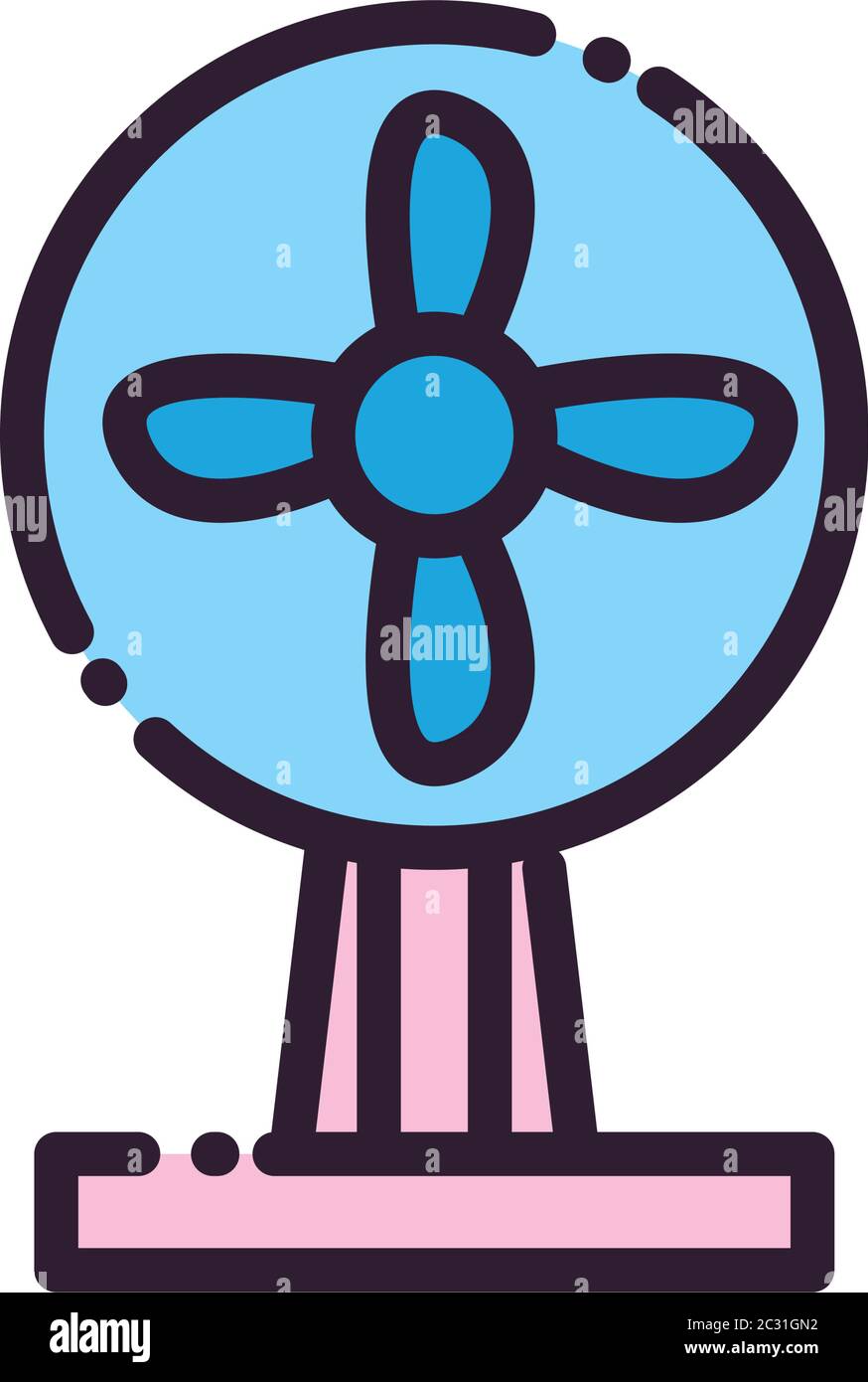 fan fill and line style icon design, House home electronic equipment ...