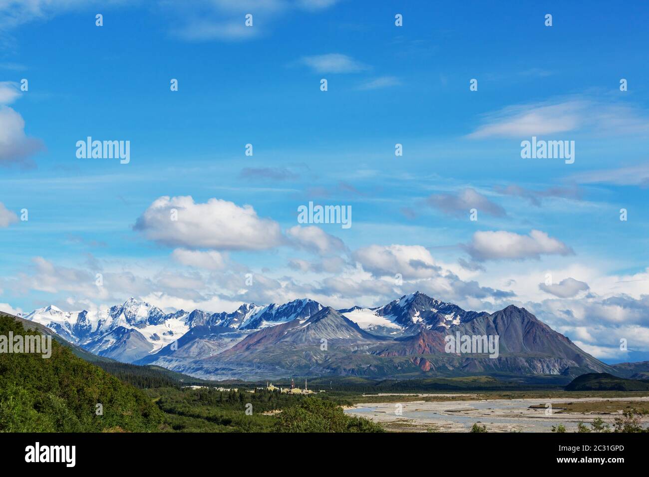 Mountains in Alaska Stock Photo - Alamy