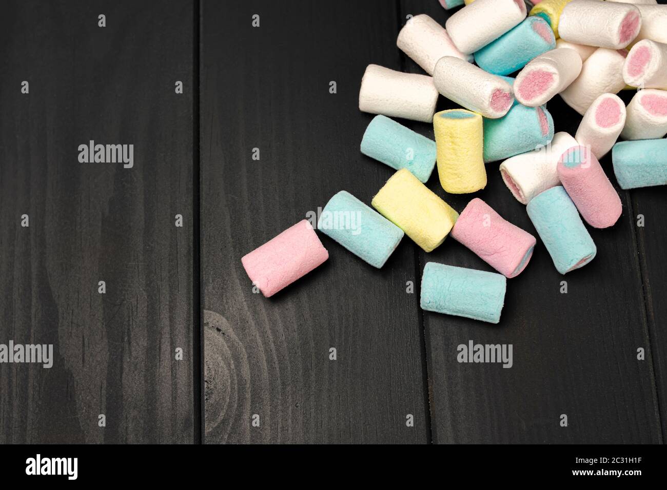 Colored sweets with sugary sponge texture Stock Photo - Alamy