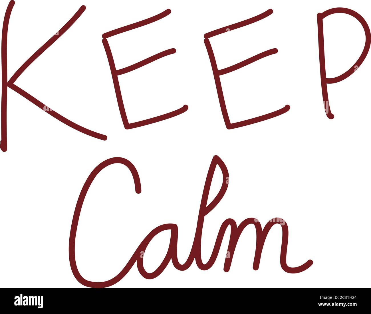 Keep calm text design of Happiness positivity and covid 19 virus theme ...