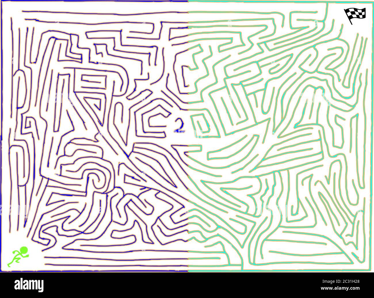 Maze dual tone playable Stock Vector Image & Art - Alamy