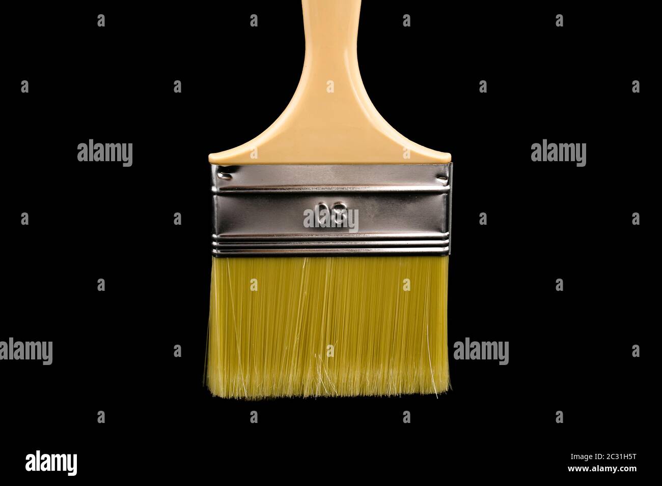 Number eight pain brush of a painter for improve buildings and rooms ...