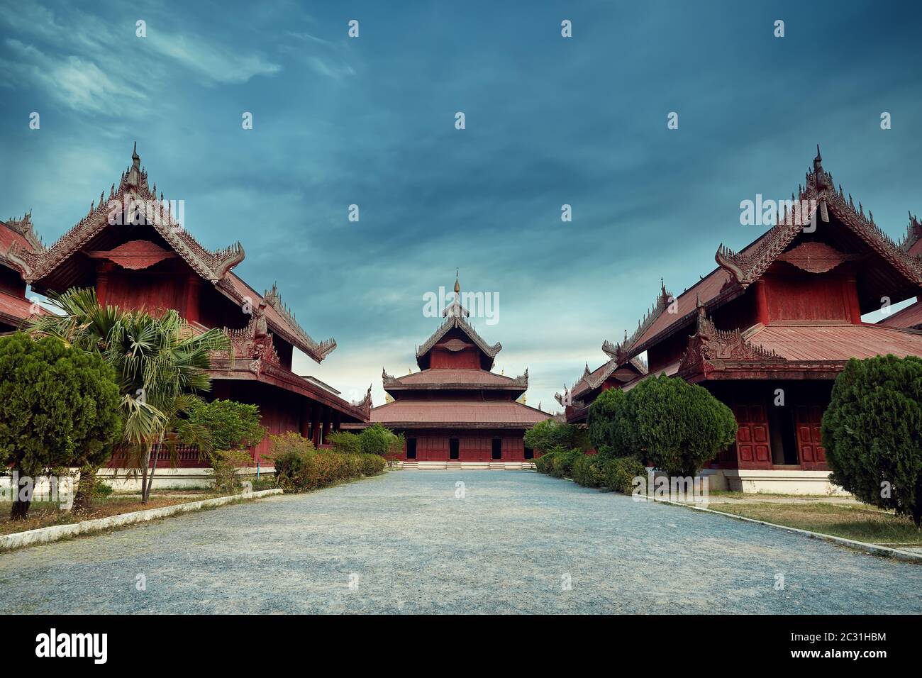 The Royal palace in Mandalay, Myanmar Stock Photo - Alamy