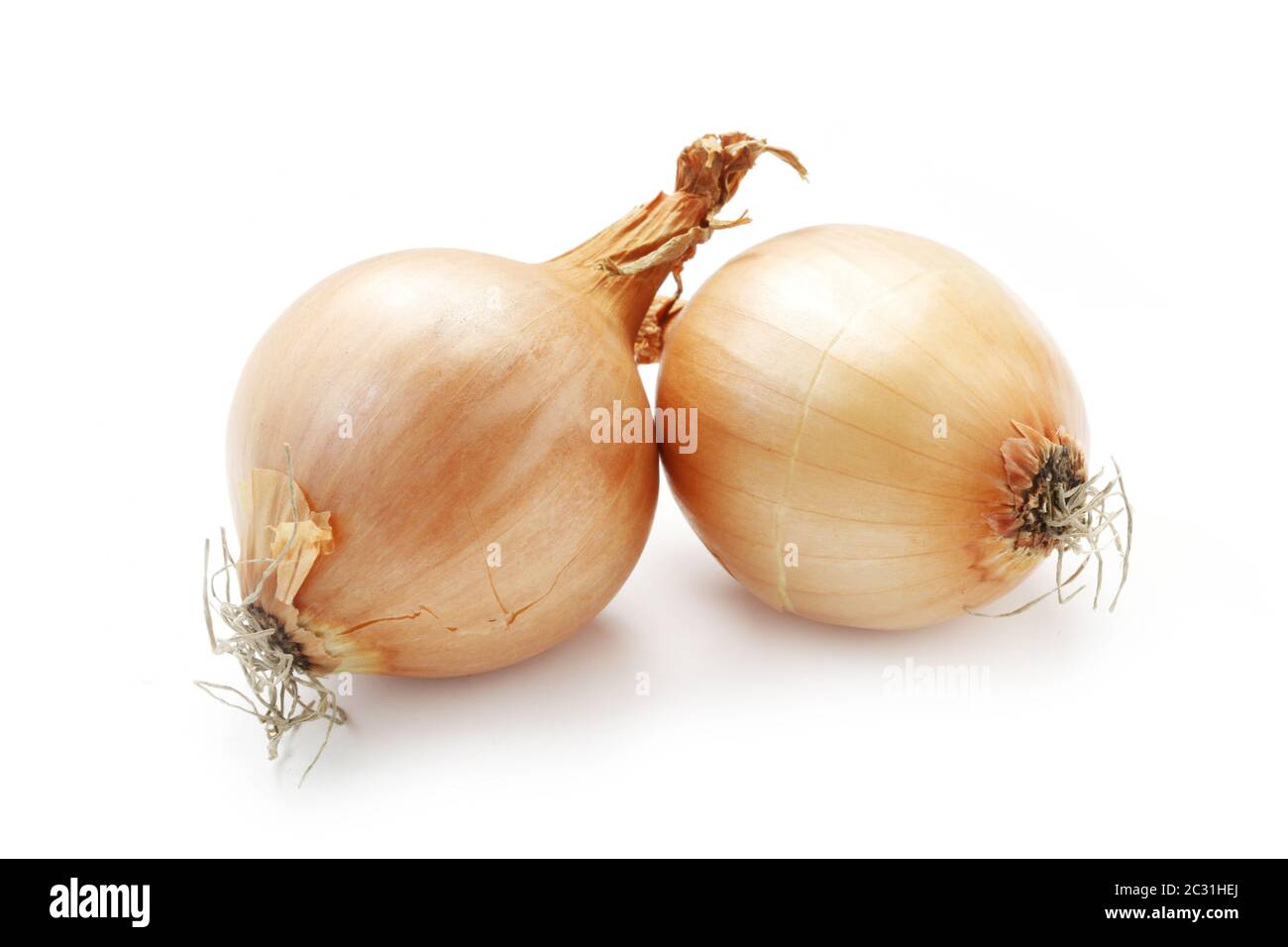 Two Onions Isolated On White Stock Photo - Alamy