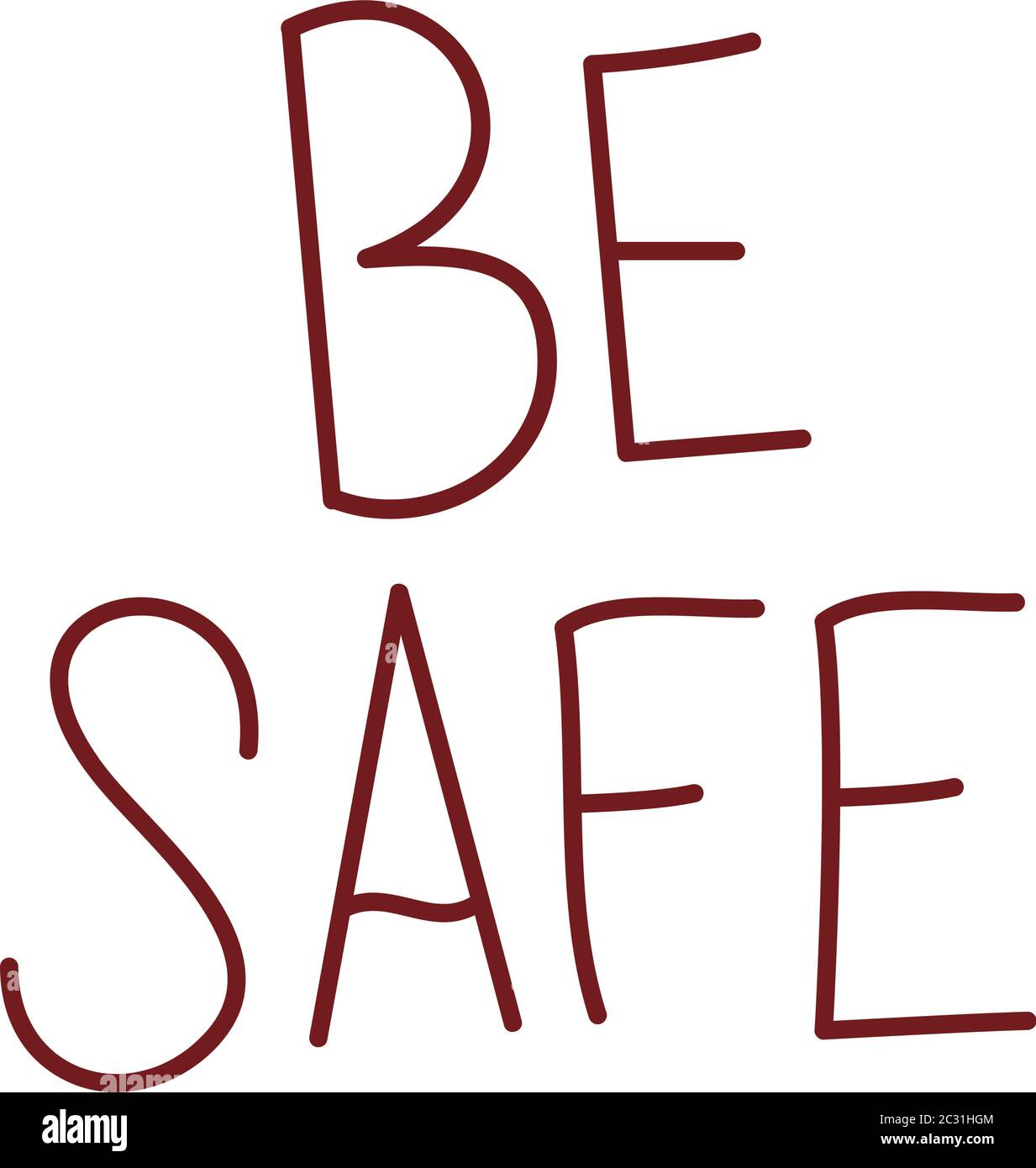 be safe text design of Happiness positivity and covid 19 virus theme ...