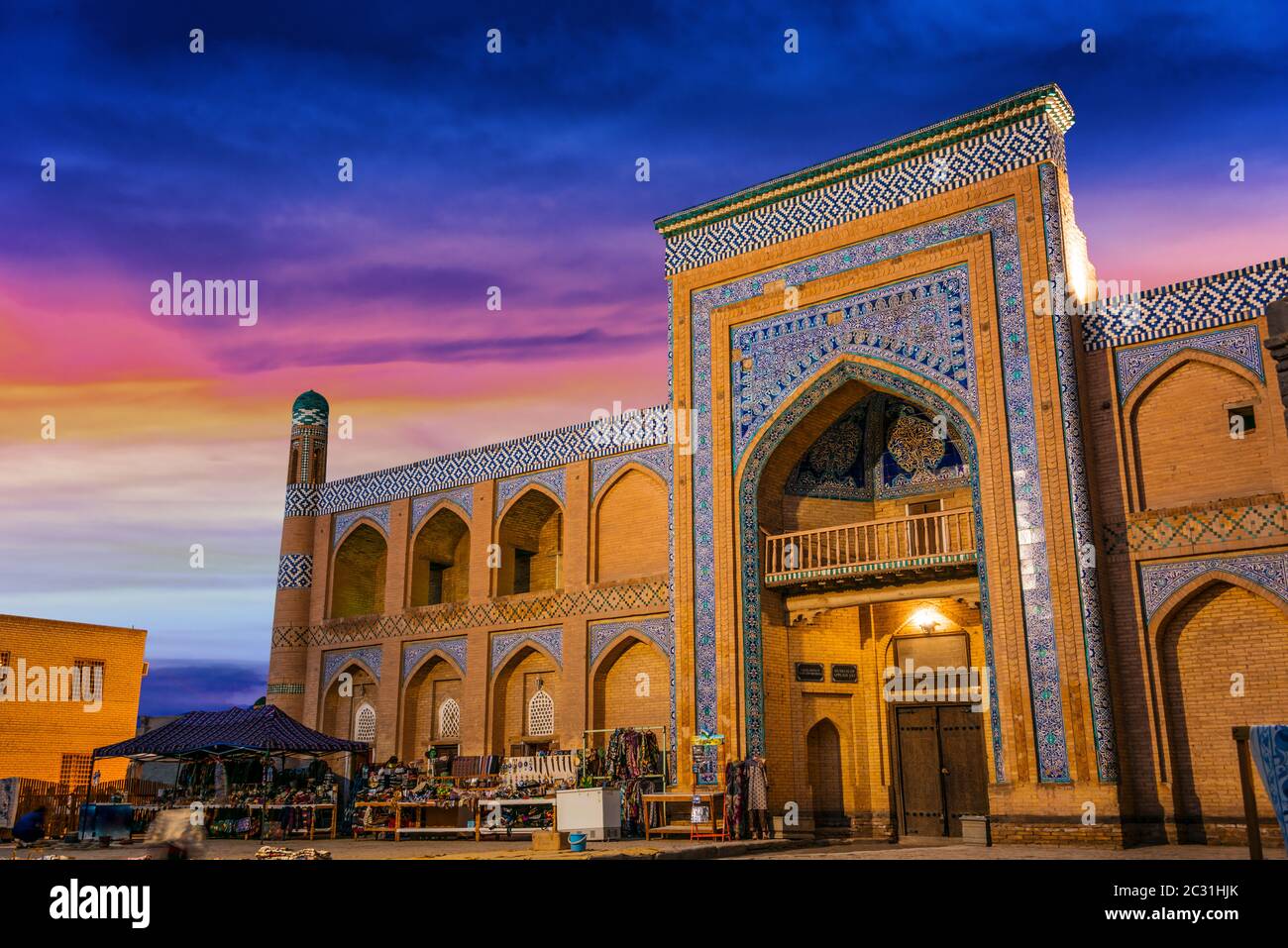 Historic architecture of Itchan Kala, walled inner town of the city of ...