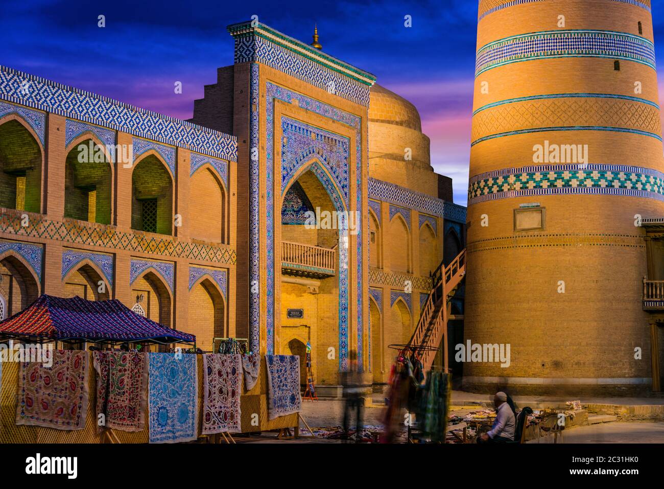 Historic architecture of Itchan Kala, walled inner town of the city of ...