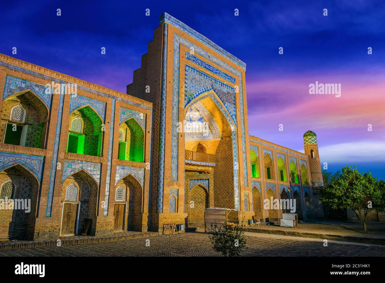 Historic architecture of Itchan Kala, walled inner town of the city of ...